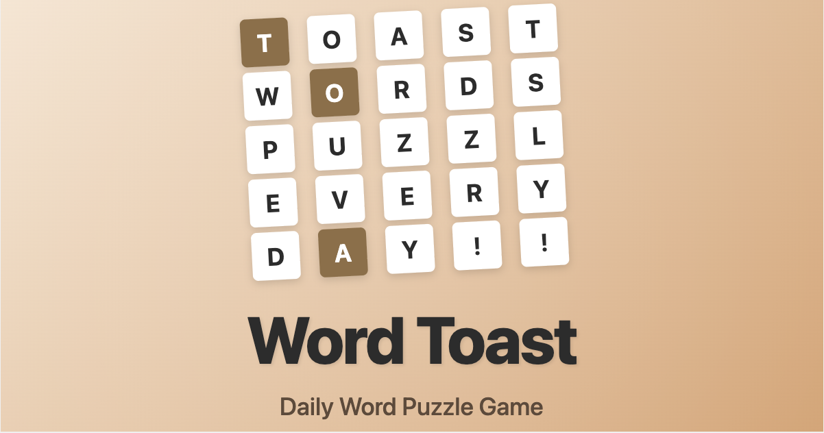 Word Toast - Daily Word Puzzle Game